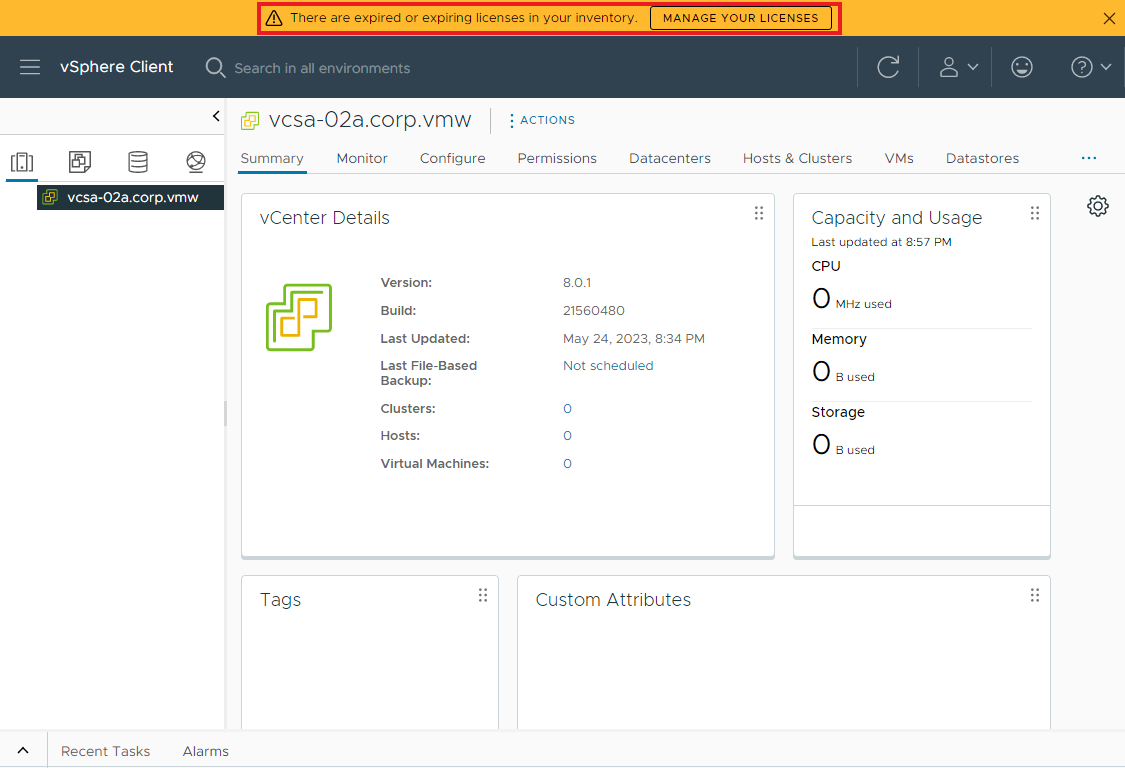 How to update License of your vCenter server – Kontainers